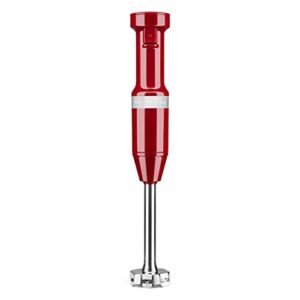 KitchenAid KHM7210ER 7-Speed Digital Hand Mixer with Turbo Beater II Accessories and Pro Whisk - Empire Red & Variable Speed Corded Hand Blender - KHBV53