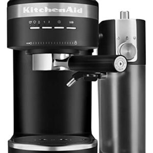 KitchenAid Espresso Machine & Milk Frother, Black Matte