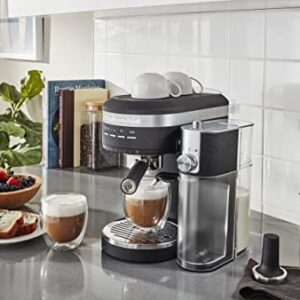 KitchenAid Espresso Machine & Milk Frother, Black Matte