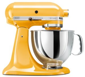 kitchenaid ksm150psbf artisan 5-quart stand mixer, buttercup