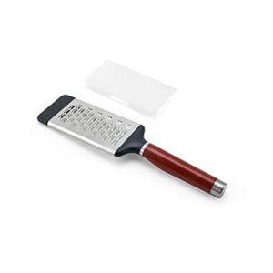 kitchenaid gourmet etched medium grater, one size, red