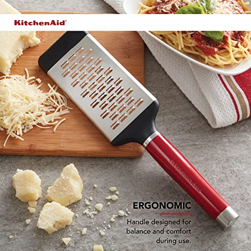 KitchenAid Gourmet Etched Medium Grater, One Size, Red