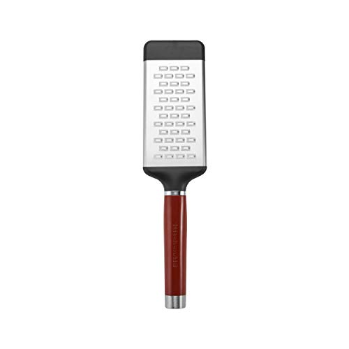 KitchenAid Gourmet Etched Medium Grater, One Size, Red