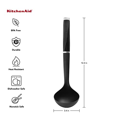 KitchenAid Classic Soup Ladle, One Size, Black 2