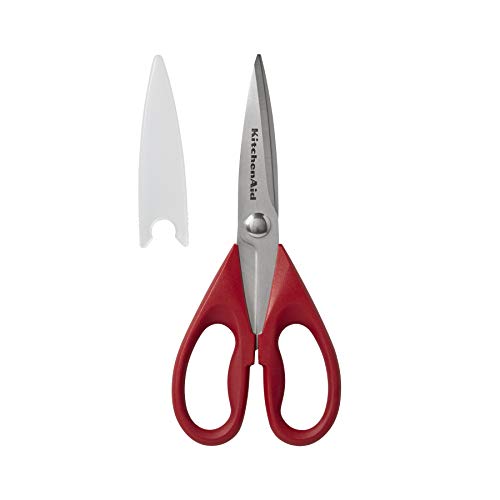 KitchenAid All Purpose Shears with Protective Sheath, 8.72-Inch, Red