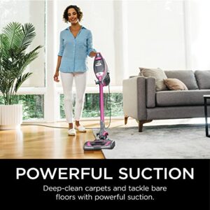 Shark HV371 Rocket Pro DLX Corded Stick, Removable Hand Vacuum, Advanced Swivel Steering, XL Cup, Crevice Tool, Upholstery Tool & Anti-Allergen Dust Brush, Fuchsia, Capacity