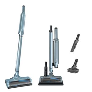 shark ws632blbrn wandvac system ultra-lightweight powerful cordless stick vacuum with boost mode, charging dock, blue