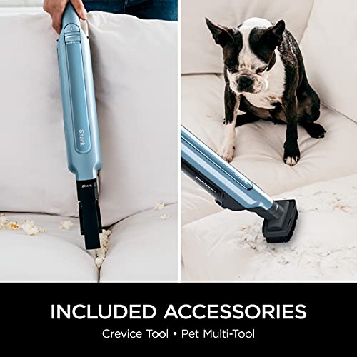 Shark WS632BLBRN WANDVAC System Ultra-Lightweight Powerful Cordless Stick Vacuum with Boost Mode, Charging Dock, Blue