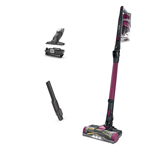 Shark IZ163H Pet Plus Cordless Stick Vacuum with Self-Cleaning Brushroll, PowerFins, MultiFLEX, Crevice Tool & Pet Multi-Tool, 40-min Runtime, Raspberry