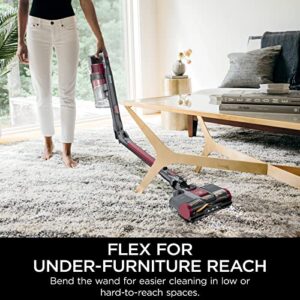 Shark IZ163H Pet Plus Cordless Stick Vacuum with Self-Cleaning Brushroll, PowerFins, MultiFLEX, Crevice Tool & Pet Multi-Tool, 40-min Runtime, Raspberry