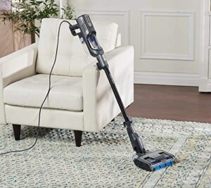 shark vertex corded ultralight duoclean powerfins stick vacuum with self-cleaning brushroll (renewed) (black)