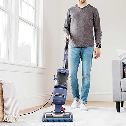 Shark UV850 Performance Lift-Away ADV DuoClean PowerFins Upright Vacuum with Self-Cleaning Brushroll Powerful Pet Hair Pickup and HEPA Filter, Blue (Renewed)