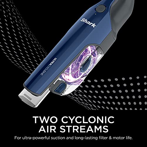 Shark CH964AMZ 2-in-1 Cordless & Handheld Vacuum Ultracyclone System, Ultra-Lightweight and Portable for Car and Home, Blue