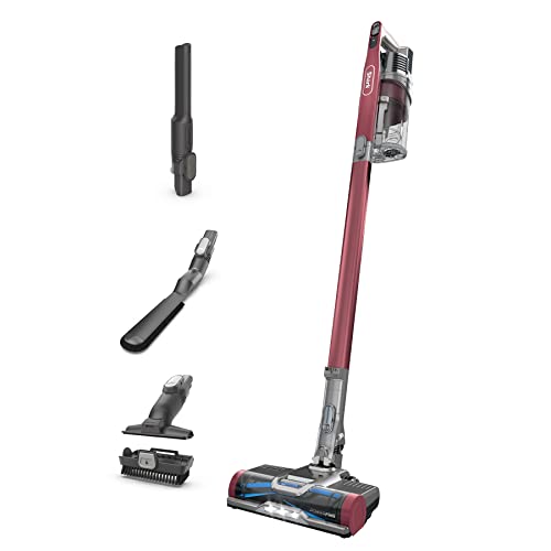 Shark IZ362H Anti-Allergen Cordless Lightweight Stick Vacuum with Self-Cleaning Brushroll, PowerFins, Removable Handheld, Crevice, Upholstery, Anti-Allergen, Pet Multi-Tool, Flex, 40 min runtime, Red