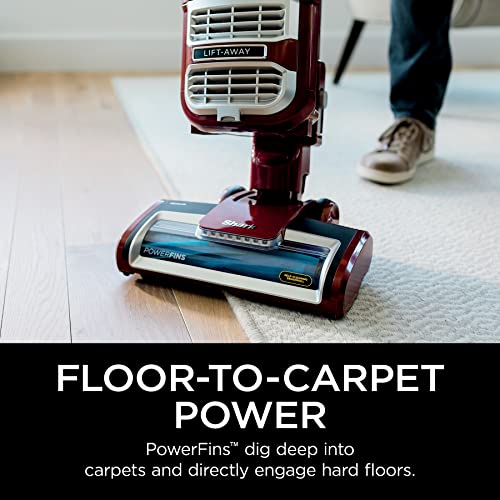 Shark ZD402 Rotator Lift-Away Upright Vacuum with PowerFins, Self-Cleaning Brushroll, HEPA Filtration, Swivel Steering, Precision Duster, Crevice Tool & Upholstery Tool, Perfect for Pets, Paprika