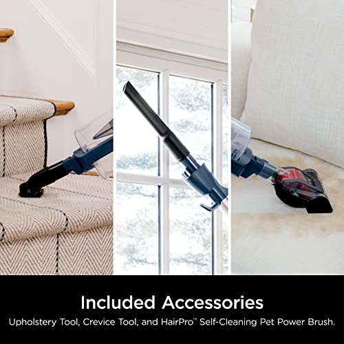 Shark HZ3002 Stratos Ultralight Corded Stick Vacuum with DuoClean PowerFins HairPro, Self-Cleaning Brushroll, & Odor Neutralizer Technology, Navy