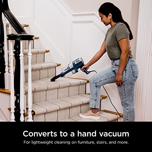 Shark HZ3002 Stratos Ultralight Corded Stick Vacuum with DuoClean PowerFins HairPro, Self-Cleaning Brushroll, & Odor Neutralizer Technology, Navy