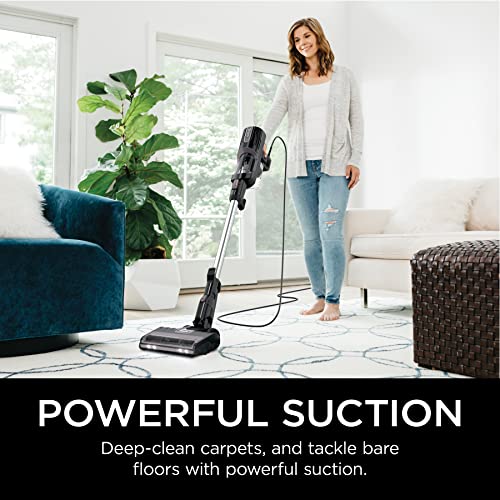 Shark HS152AMZ UltraLight Pet Plus Corded Stick Vacuum, with Swivel Steering, LED Headlights, Removable Dust Cup, Precision Hand Vacuum, and 2 Pet Tools, for all Floors, Lavender