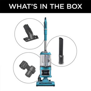 Shark NV380 Navigator Lift-Away Deluxe Upright Vacuum with Large Dust Cup Capacity, Swivel Steering, Upholstery Tool & Crevice Tool, Blue (Renewed) (CRTE9SRKNV380RB)