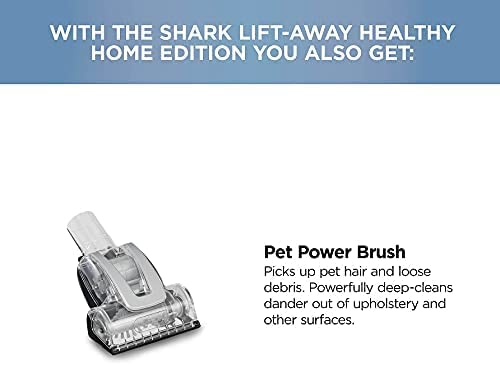 Shark Navigator NV351 Blue Powered Lift-Away TruePet Upright Corded Bagless Vacuum for Carpet and Hard Floor with Hand Vacuum and Anti-Allergy (Renewed)