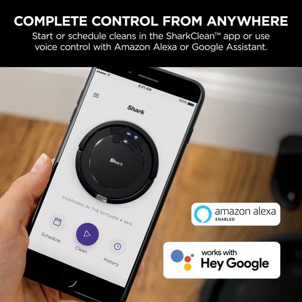 Shark ION Robot Vacuum, Wi Fi Connected, Works with Google Assistant, Multi Surface Cleaning, Carpets, Hard Floors (Renewed)