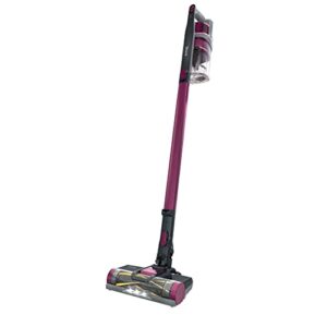 shark rocket pet pro with self-cleaning brushroll, hepa filter lightweight cordless stick hand vacuum, 7.5 lbs, magenta