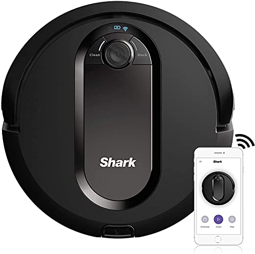 Shark IQ Robot RV1001/RV1100 App-Controlled Robot Vacuum with WiFi and Home Mapping, Pet Hair Strong Suction with Alexa (Renewed)