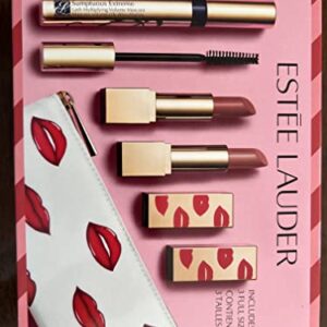 Estee Lauder Pretty Lip Gift Set Rebellious Rose Intense Nude Collection