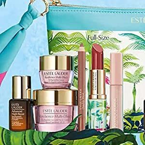 estee lauder 7pcs plump & nourish gift set includes resilience moisturizers, eye, advanced night repair serum and more