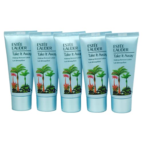 Pack of 5 x Estee Lauder Take It Away Makeup Remover Lotion 1 oz each, Travel Size Unboxed