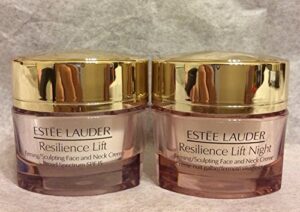 new look! estee lauder resilience lift day and night cream deluxe gift set