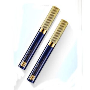 estee lauder double wear zero-smudge lengthening mascara 01 black full size duo set (pack of 2)