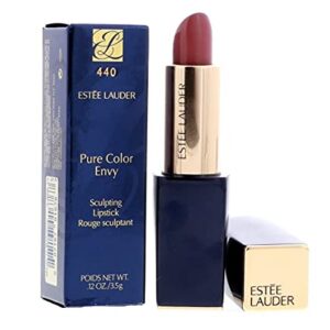 Pack of 3 x Estee Lauder Pure Color Envy Sculpting Lipstick 440 Irresistible, 0.12 oz each Sample Size Unboxed