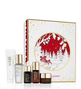 estee lauder 5 piece nighttime beauty sleep mini skin care set, clear