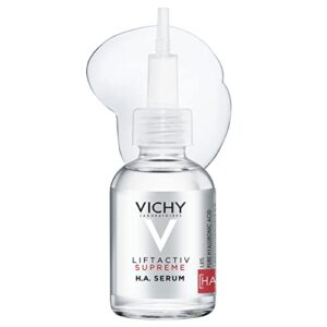 vichy liftactiv supreme 1.5% hyaluronic acid face serum & wrinkle corrector, anti aging serum for face to reduce wrinkles, plump, & smooth, suitable for sensitive skin