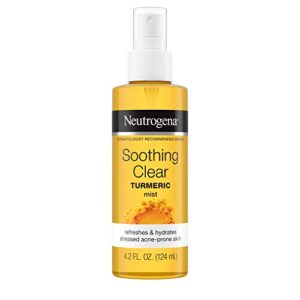 neutrogena soothing clear turmeric mist spray, 4.2 fl oz