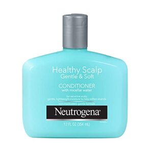 neutrogena gentle & soft healthy scalp conditioner for sensitive scalp & lightweight moisture, with micellar water, ph-balanced, paraben & phthalate-free, color-safe, 12oz