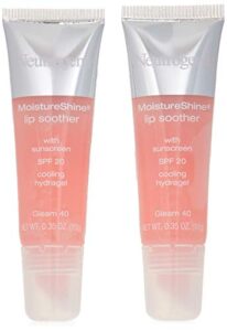 neutrogena moistureshine lip soother gloss, spf 20, glaze 60,.35 oz (pack of 2)