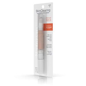 Neutrogena SkinClearing Blemish Concealer Face Makeup with Salicylic Acid Acne Medicine, Non-Comedogenic and Oil-Free Concealer Helps Cover, Treat & Prevent Breakouts, Light 10.05 oz