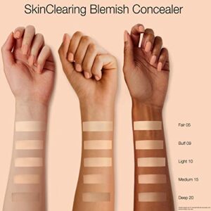 Neutrogena SkinClearing Blemish Concealer Face Makeup with Salicylic Acid Acne Medicine, Non-Comedogenic and Oil-Free Concealer Helps Cover, Treat & Prevent Breakouts, Light 10.05 oz