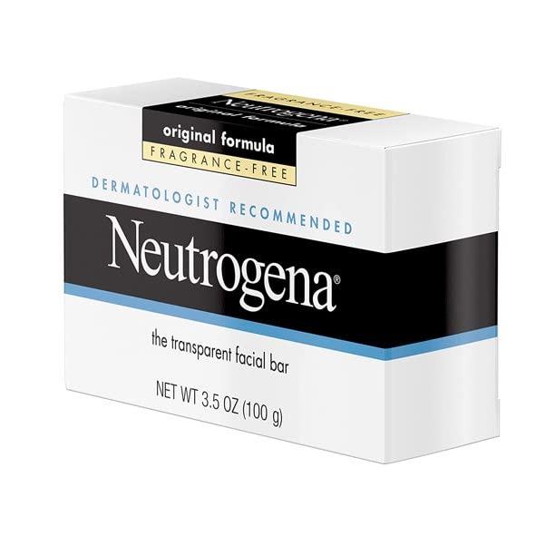 Neutrogena The Transparent Facial Bar Original Formula, 3.50 oz (Pack of 12)