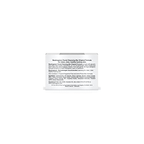 Neutrogena The Transparent Facial Bar Original Formula, 3.50 oz (Pack of 12)