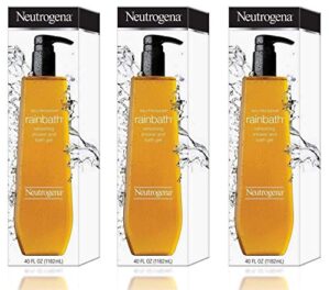 neutrogena rainbath refreshing shower and bath gel- 40 oz three pack 120 oz total by neutrogena beauty