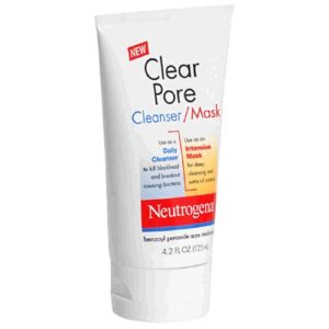 neutrogena clear pore cleanser/mask, 4.2 ounce (pack of 3)