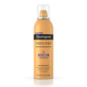 neutrogena micromist tanning sunless spray, deep, 5.3 ounce