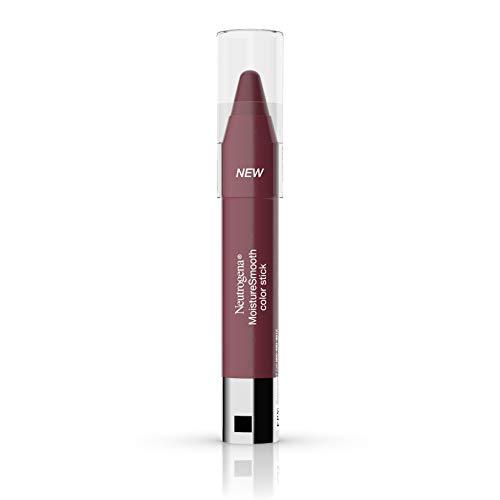 Neutrogena MoistureSmooth Color Stick for Lips, Moisturizing and Conditioning Lipstick with a Balm-Like Formula, Nourishing Shea Butter and Fruit Extracts, 80 Rich Raisin.011 oz