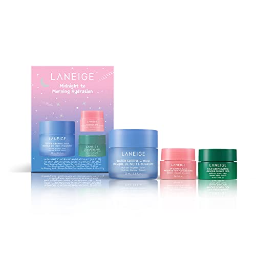 LANEIGE Midnight to Morning Hydration Set: Hydrate, Revitalize, Soothe and Nourish, Travel Size