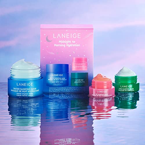 LANEIGE Midnight to Morning Hydration Set: Hydrate, Revitalize, Soothe and Nourish, Travel Size