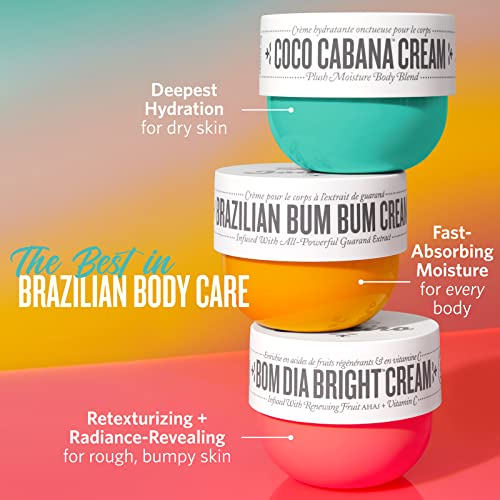 SOL DE JANEIRO Brazilian Bum Bum Cream and Bom Dia Bright Body Cream with Vitamin C Body Cream Bundle