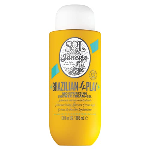 SOL DE JANEIRO Brazilian Bum Bum Cream Full Size and Brazilian 4 Play Moisturizing Shower Cream Gel Body Wash - 385mL Bundle